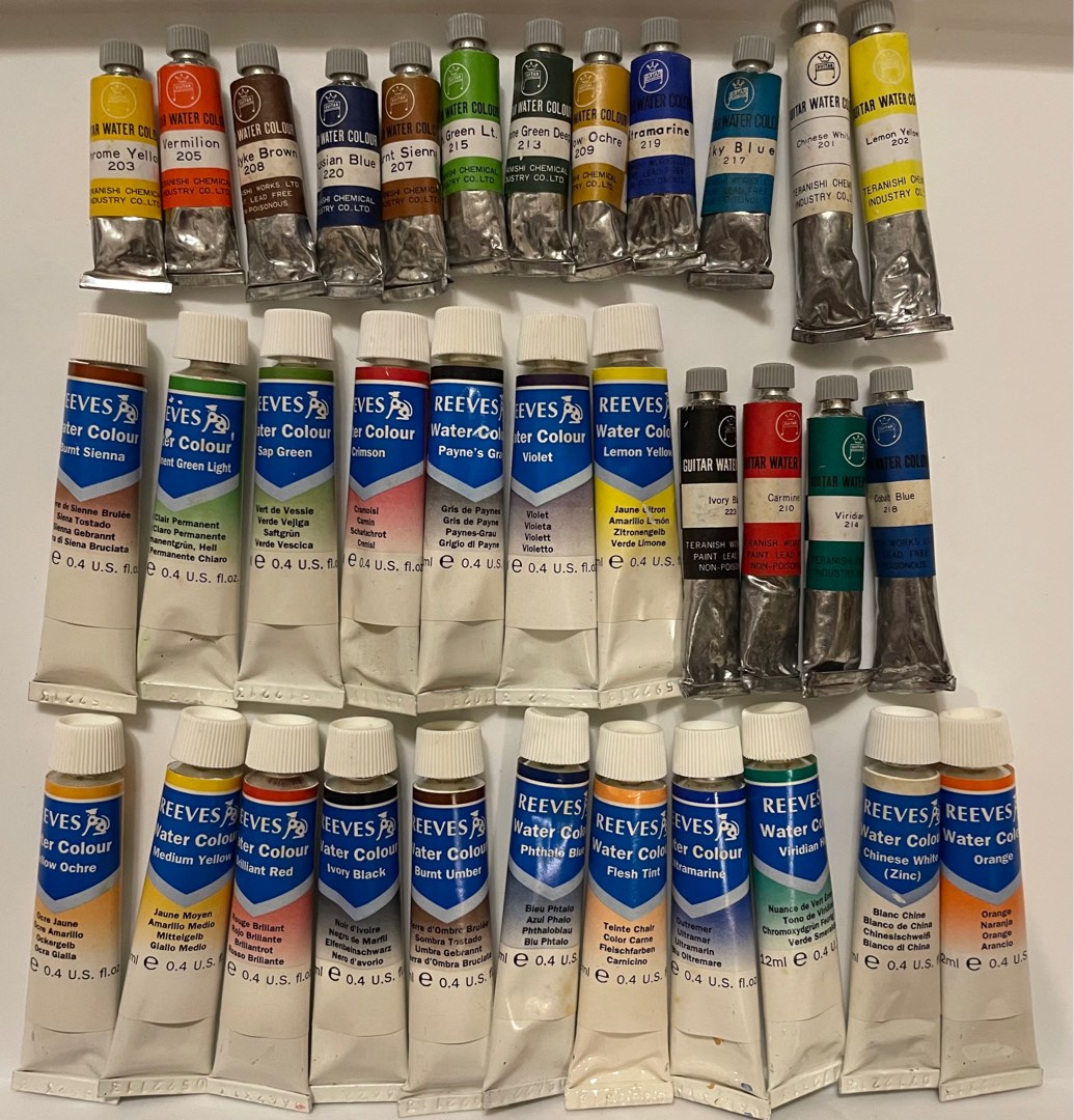 Bundle of watercolor paint tubes, Hobbies & Toys, Stationary & Craft ...