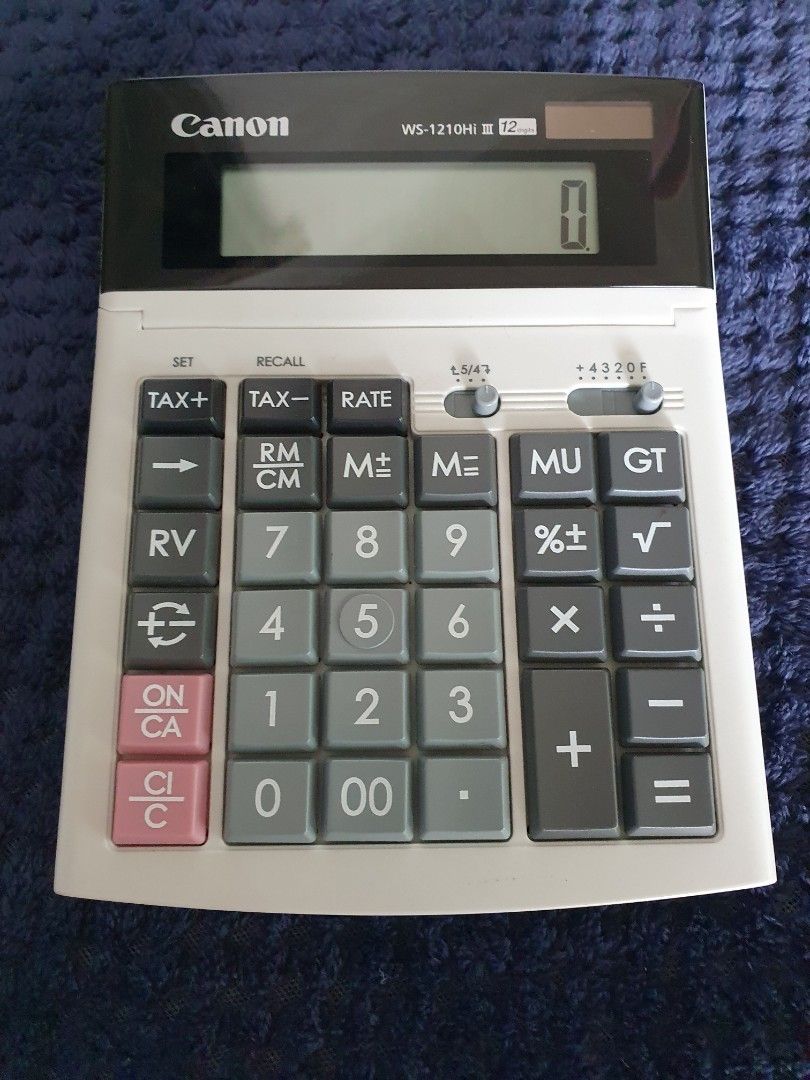 Canon 12 digit calculator on Carousell