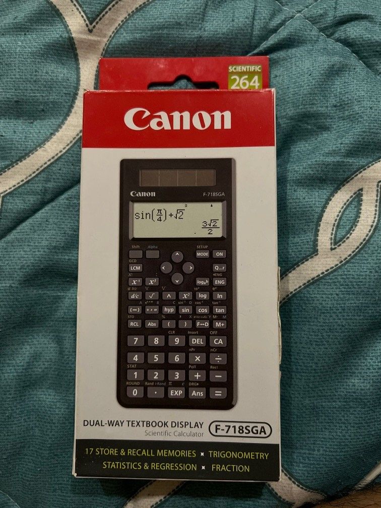 AUTHENTIC CANON F-718SGA SCIENTIFIC CALCULATOR, Computers & Tech ...