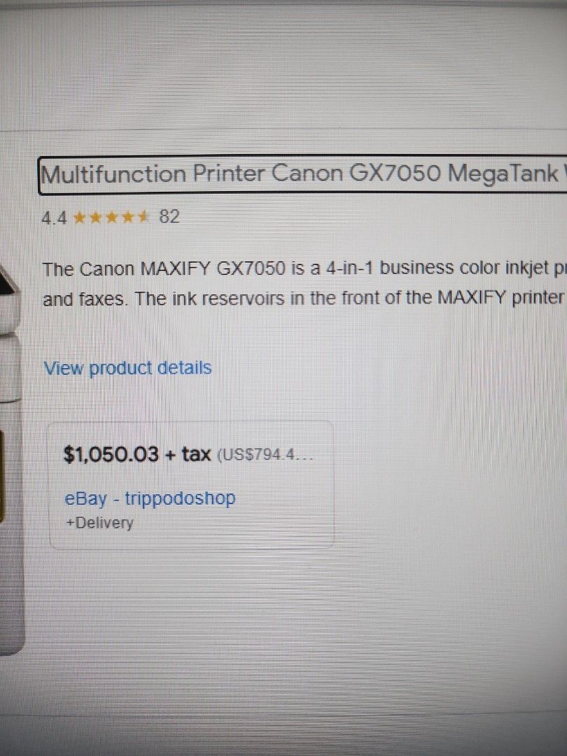 Canon Printer Maxify GX 7050, Computers & Tech, Printers, Scanners ...