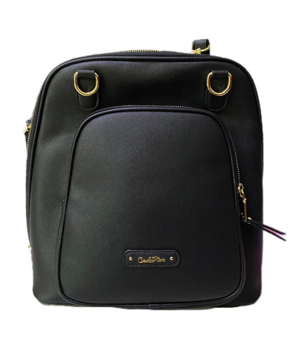 CARLO RINO Classic Basic Backpack, Women's Fashion, Bags & Wallets ...