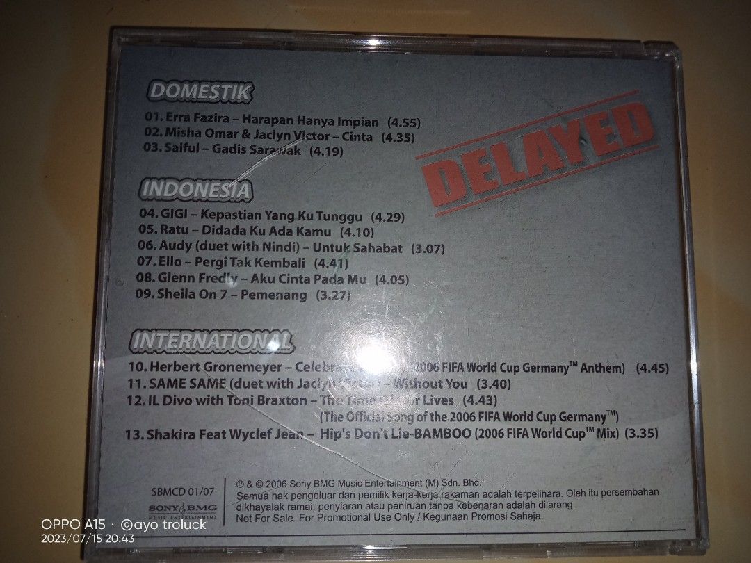 cd dvd lagu melayu english, Hobbies & Toys, Music & Media, CDs & DVDs ...