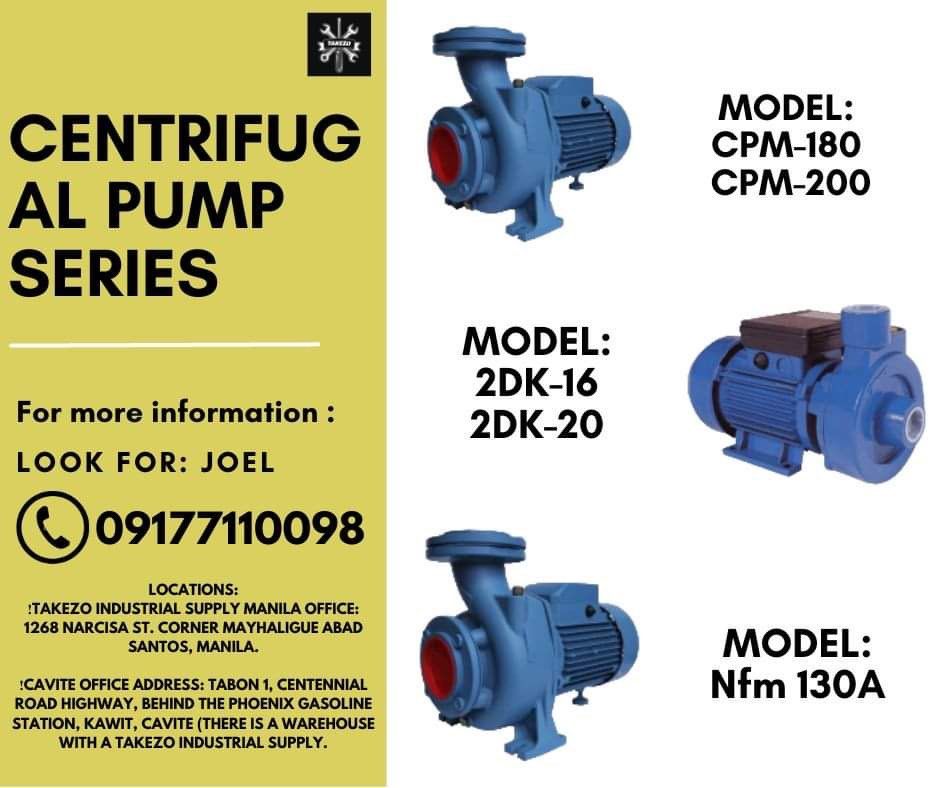 CENTRIFUGAL PUMP SERIES, Commercial & Industrial, Industrial Equipment on Carousell