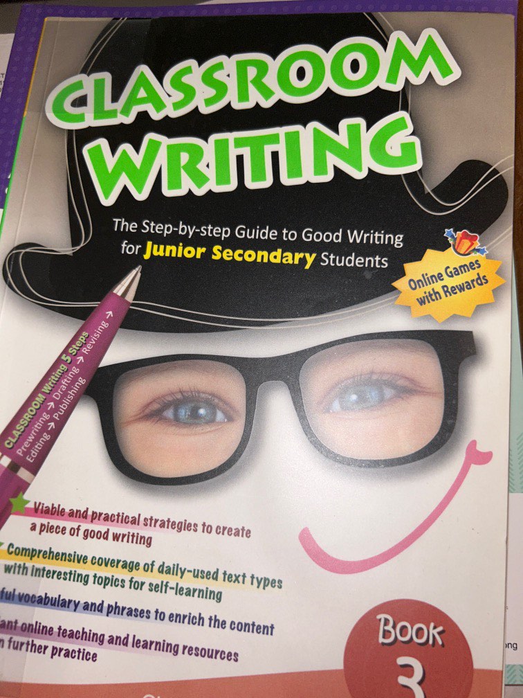 Classroom writing (junior secondary students), 興趣及遊戲, 書本 & 文具, 教科書 ...