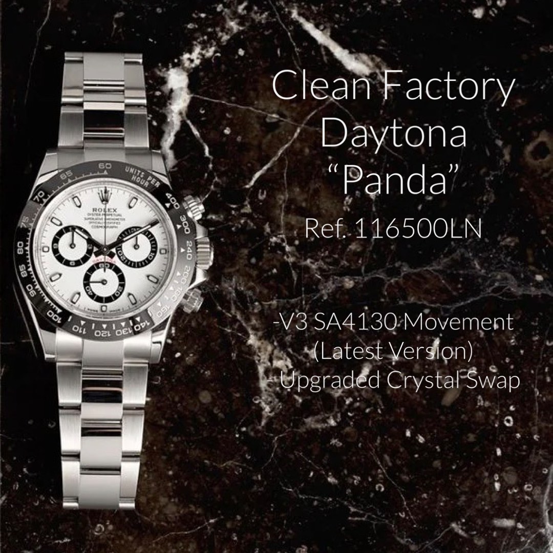 Clean Factory Watch Advisory and Consultation (Daytona Panda), Luxury ...