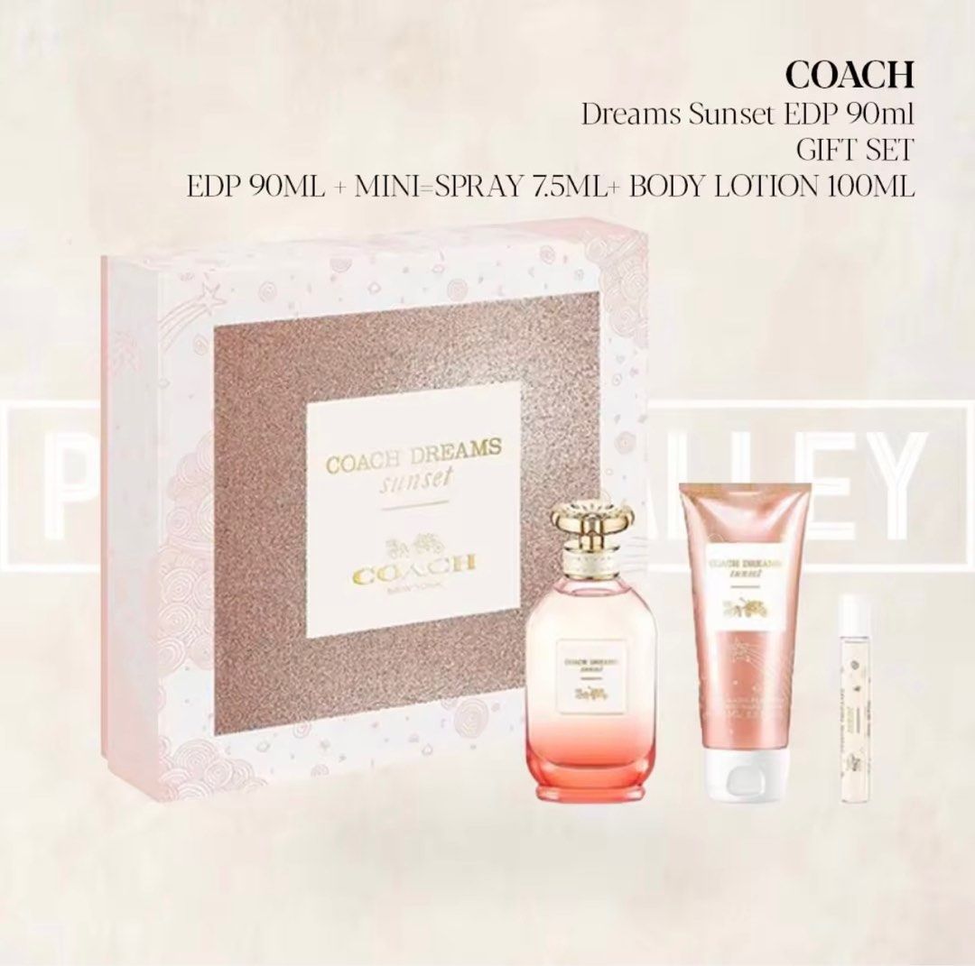 Coach Dreams Sunset EDP Gift Set 90ml, Beauty & Personal Care ...
