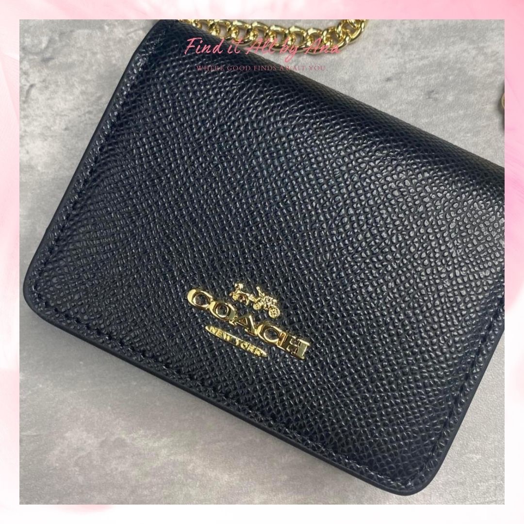 Coach Mini Wallet On A Chain In Black Brand New on Carousell