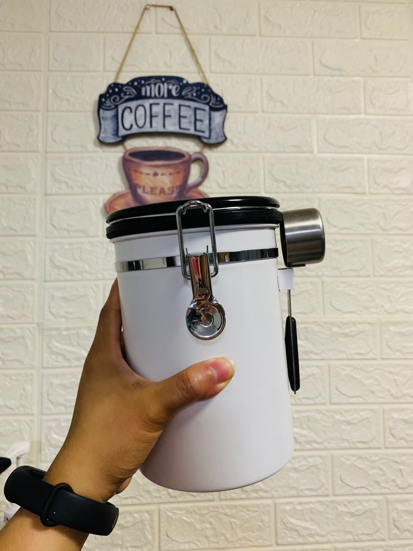 Coffee Airtight Vacuum Container 1800mL, Furniture & Home Living ...