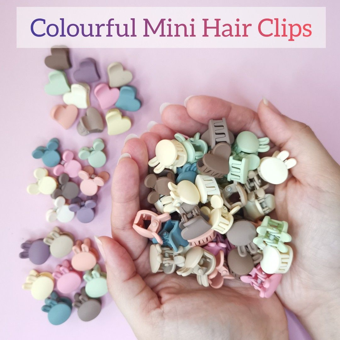 Colourful Mini Hair Clips, Babies & Kids, Babies & Kids Fashion on ...