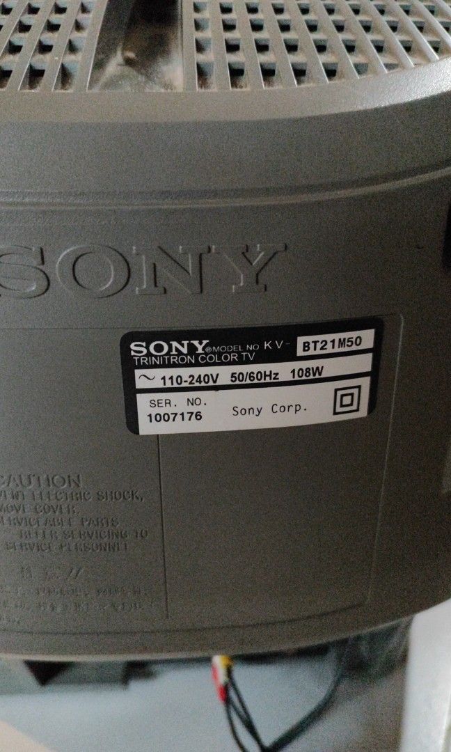 CRT 21 inch TV Sony Trinitron BT21M50 with remote, TV & Home Appliances ...