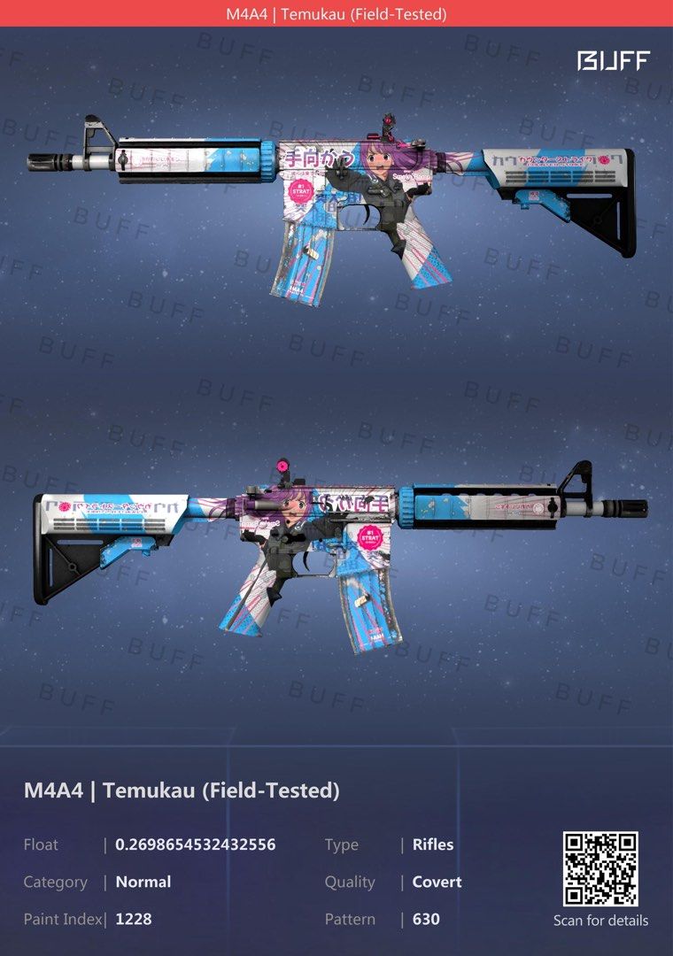 CSGO Temukau m4a4, Video Gaming, Gaming Accessories, In-Game Products on Carousell