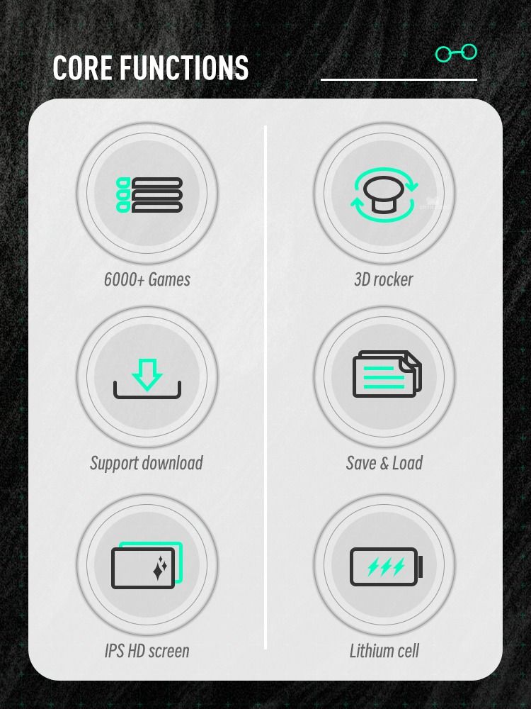 Customized Data Frog SF2000 Retro Gaming Handheld Console (FC, SFC, MD ...