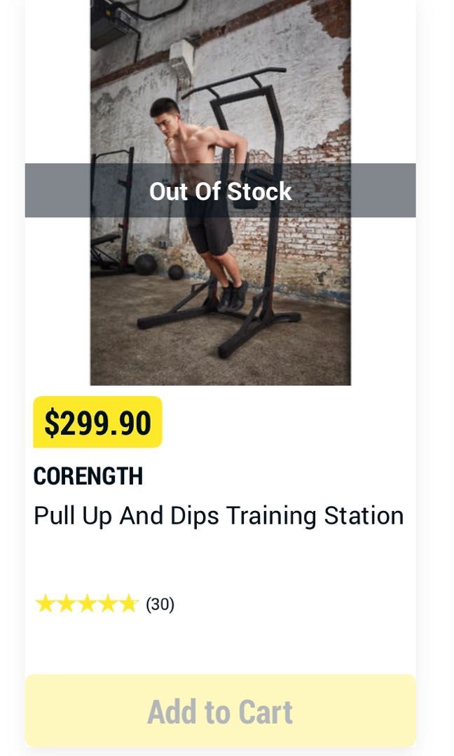 decathlon pull up station, Sports Equipment, Exercise & Fitness, Cardio ...