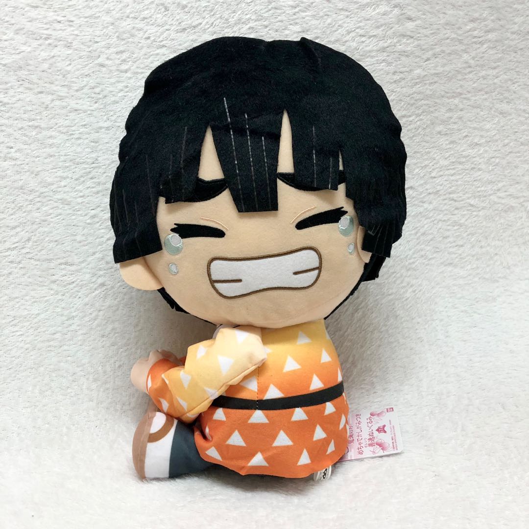 Demon Slayer Kimetsu no Yaiba Crying Clinging Zenitsu Agatsuma Black ...