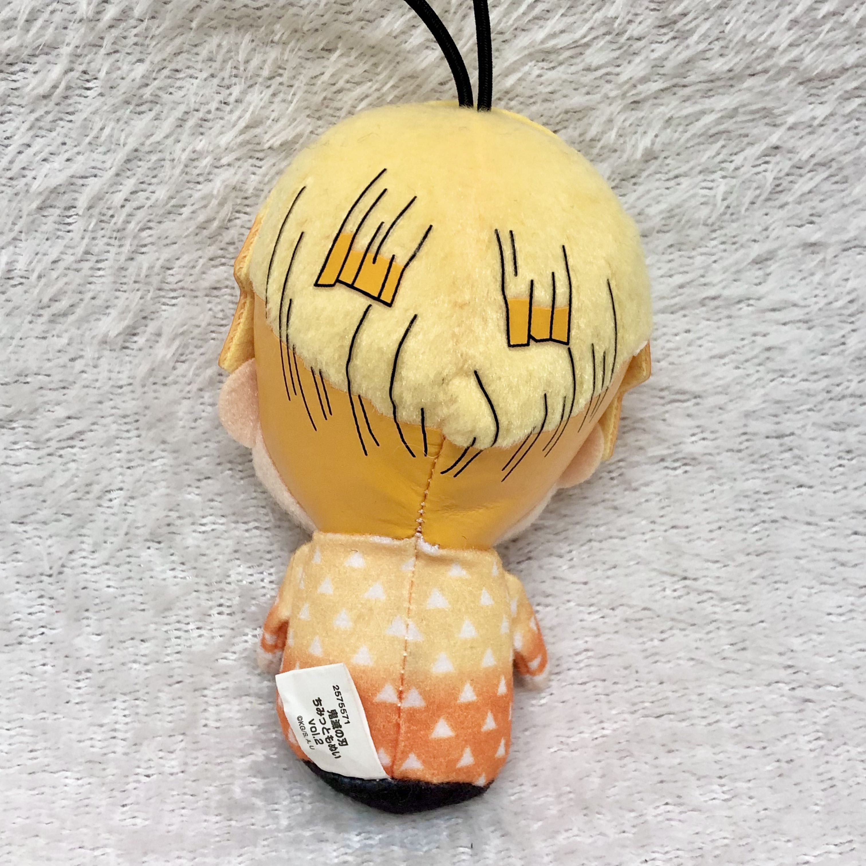 Demon Slayer Kimetsu no Yaiba Zenitsu Agamatsu Charm Plush Stuffed Toy ...