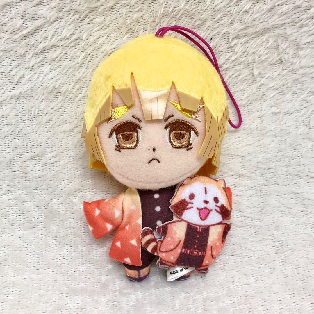 Demon Slayer Kimetsu no Yaiba Zenitsu Agamatsu Rascal Charm Plush ...