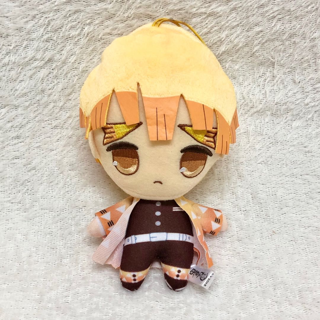 Demon Slayer Kimetsu no Yaiba Zenitsu Agamatsu Charm Plush Stuffed Toy ...