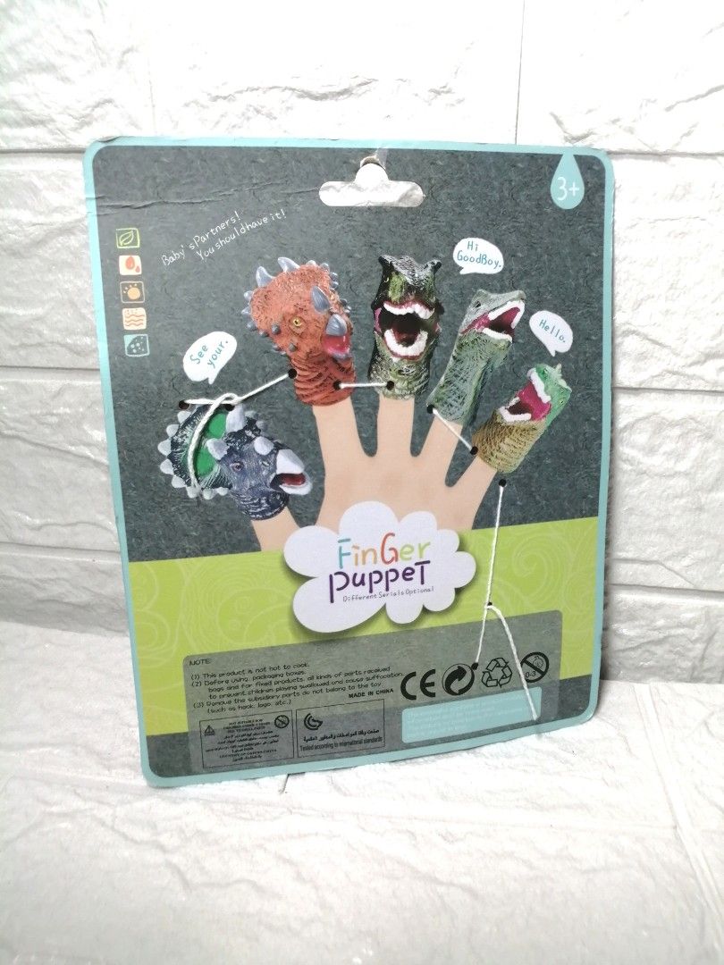 Dinosaur Design Dino Finger Puppet Toy Set Toys Sale, Hobbies & Toys ...