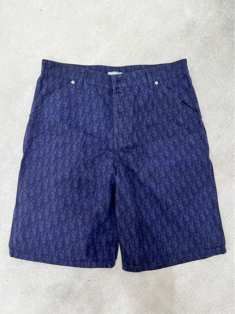Dior Monogram Jeans Shorts, Men's Fashion, Bottoms, Shorts on Carousell