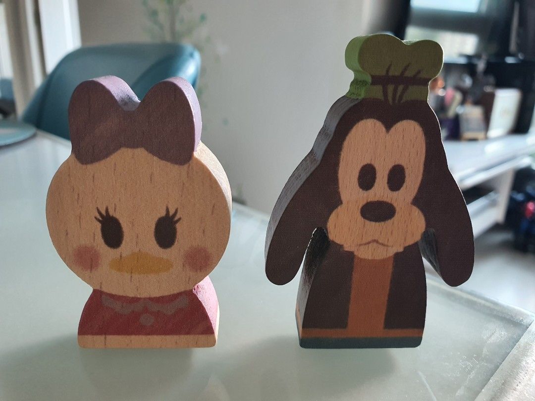 Disney Goofy and Daisy wooden block, Hobbies & Toys, Toys & Games on ...