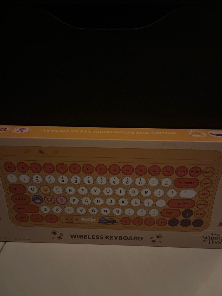 Disney Winnie the Pooh wireless keyboard, Computers & Tech, Parts ...