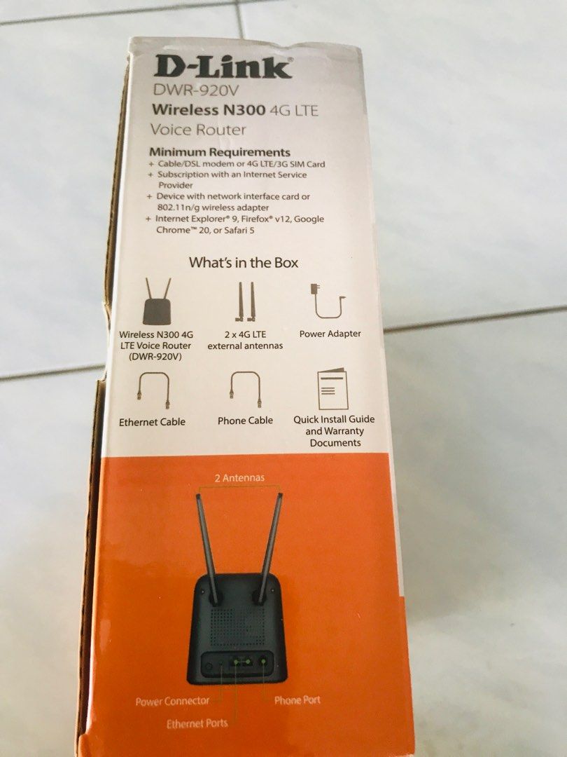 D-Link DWR-920 Wireless N300 4G LTE Router, Computers & Tech, Parts & Accessories, Networking on ...