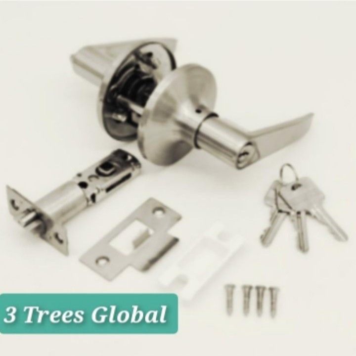 Door HDB Handle Lever Rim Lock, Furniture & Home Living, Security ...