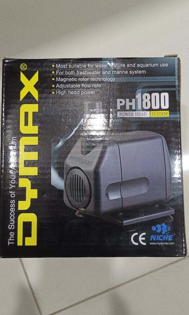 Dymax PH1800 aquarium pump, Pet Supplies, Homes & Other Pet Accessories ...