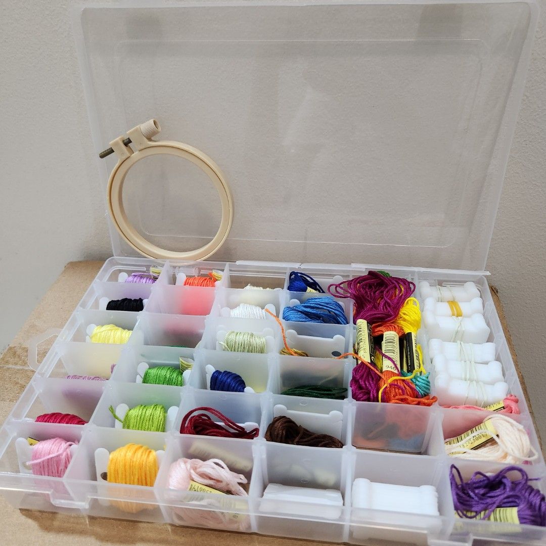 Embroidery Organizer Box, Hobbies & Toys, Stationery & Craft, Handmade ...