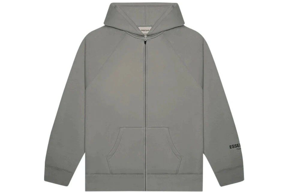 Essentials Zip up Hoodie SS20 Charcoal, Men's Fashion, Coats, Jackets ...