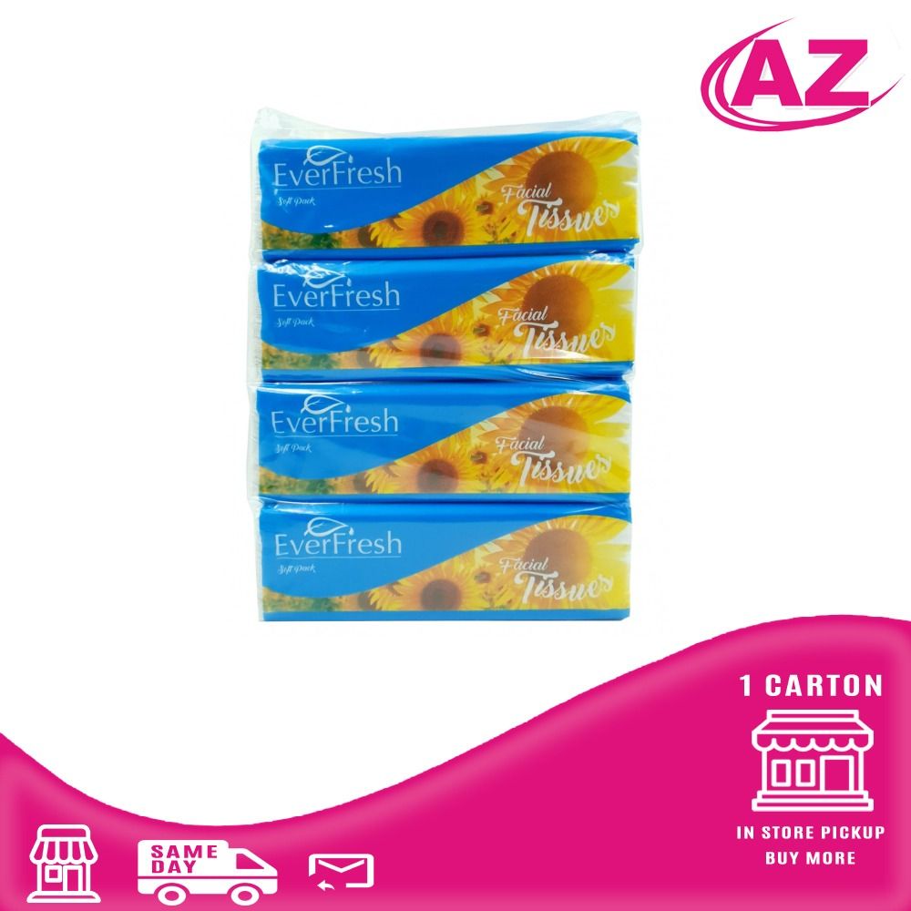 EverFresh Soft Pack Facial Tissue - 2ply X 150 Sheets (4s) - STORE ...