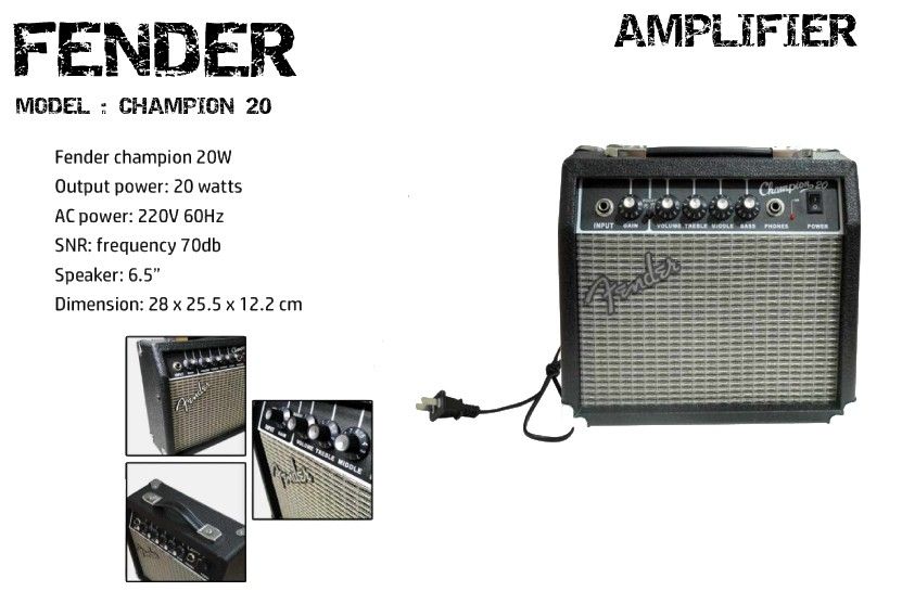 Fender champion 20 Amplifier, Audio, Soundbars, Speakers & Amplifiers ...