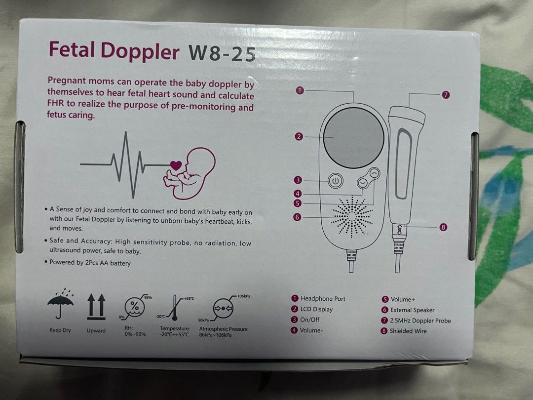 Fetal Doppler (Baby Heartbeat Monitor), Babies & Kids, Baby Monitors on ...