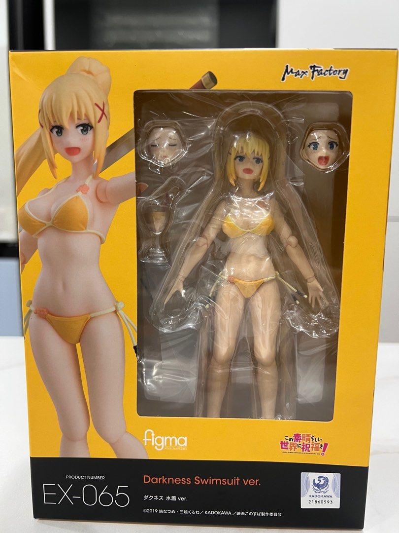 Figma EX 065 Darkness Swimsuit Konosuba Legend of Crimson, Hobbies & Toys, Toys & Games on Carousell