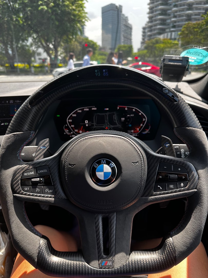 BMW Carbon Fiber Steering wheel IDRIVE 7 IDRIVE 6 1 Series 2 Series 3 Series F40 F44 G80 G82 G20 ...