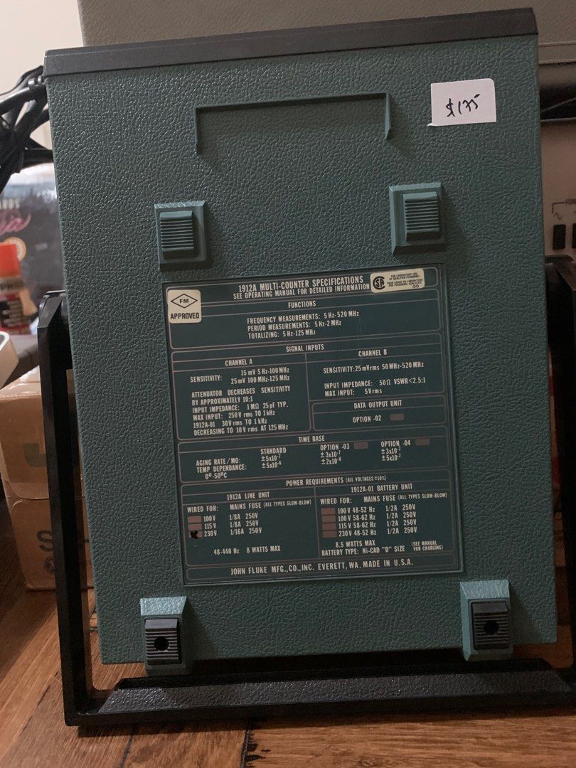 FLUKE 1912A Multi-Counter Multitester Frequency Bench, Audio, Other ...