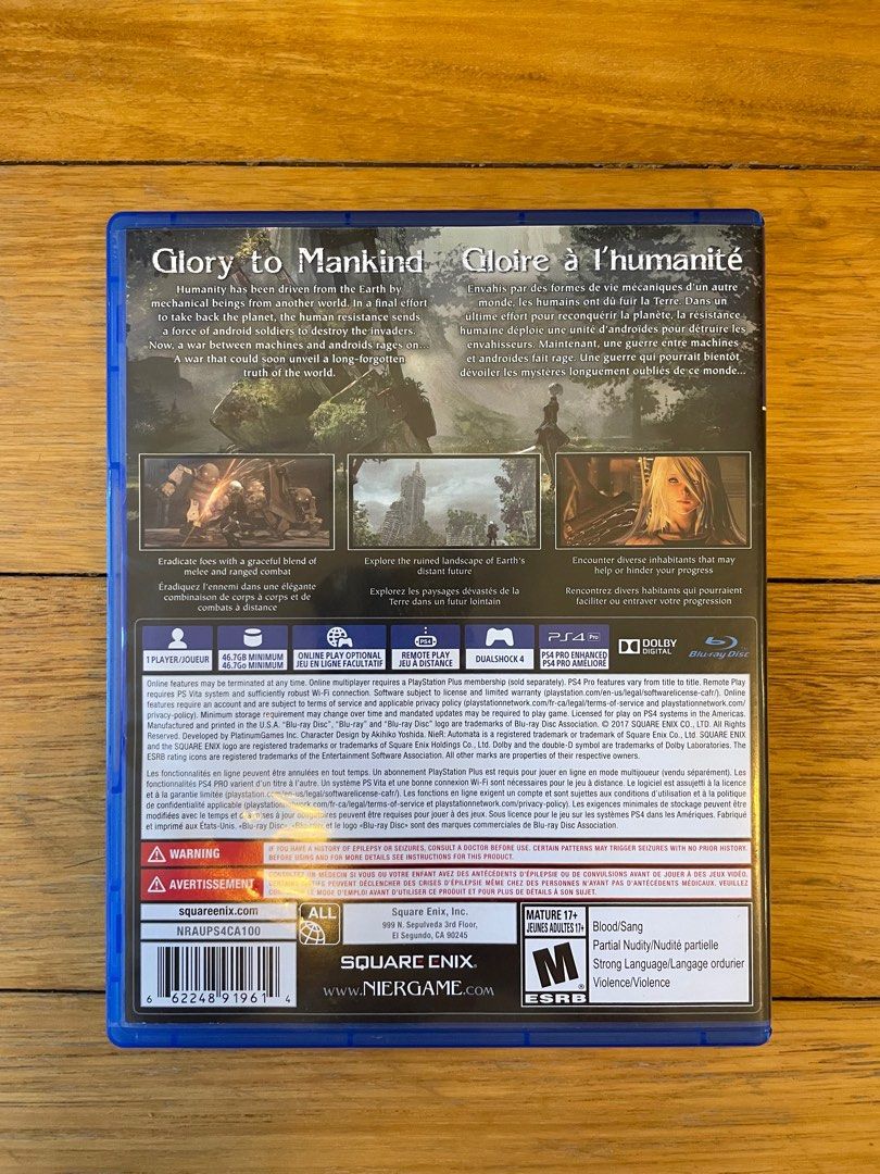 Free Delivery Nier Automata PS4 PS5, Video Gaming, Video Games ...