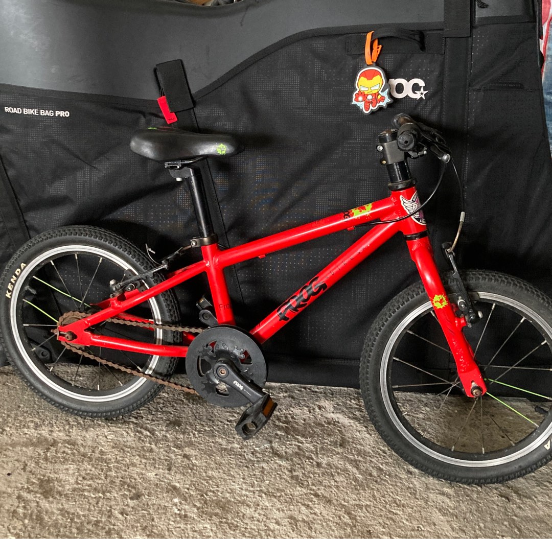 frog 44 16吋 合 4-8 歲 操作正常 簡單除銹 可使用 炮台山自取, 運動產品, 單車及配件, 單車 - Carousell