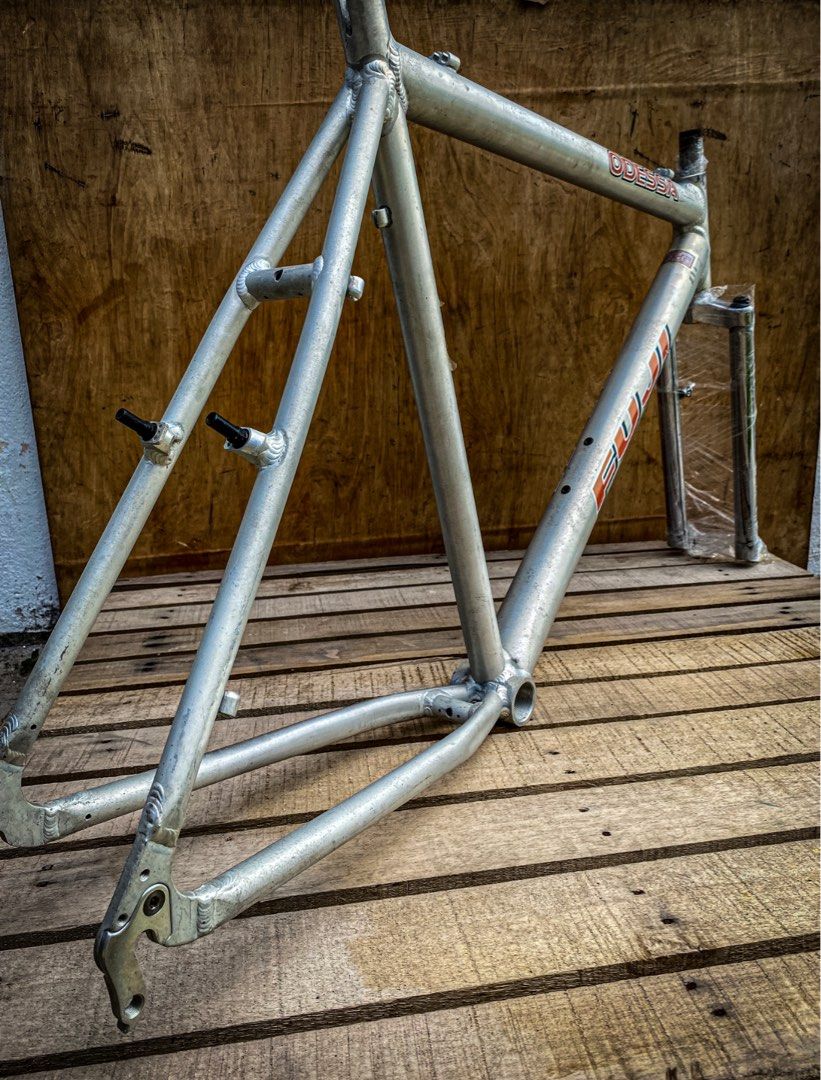 Fuji Odessa raw light steel gravel frame retro frame, Sports Equipment ...