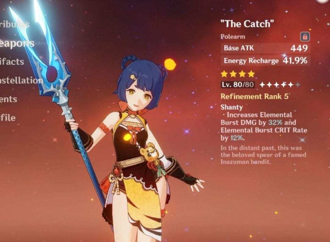 Genshin Impact: Any Server The Catch R5 ( Weapon + 4 Refinement), Video ...