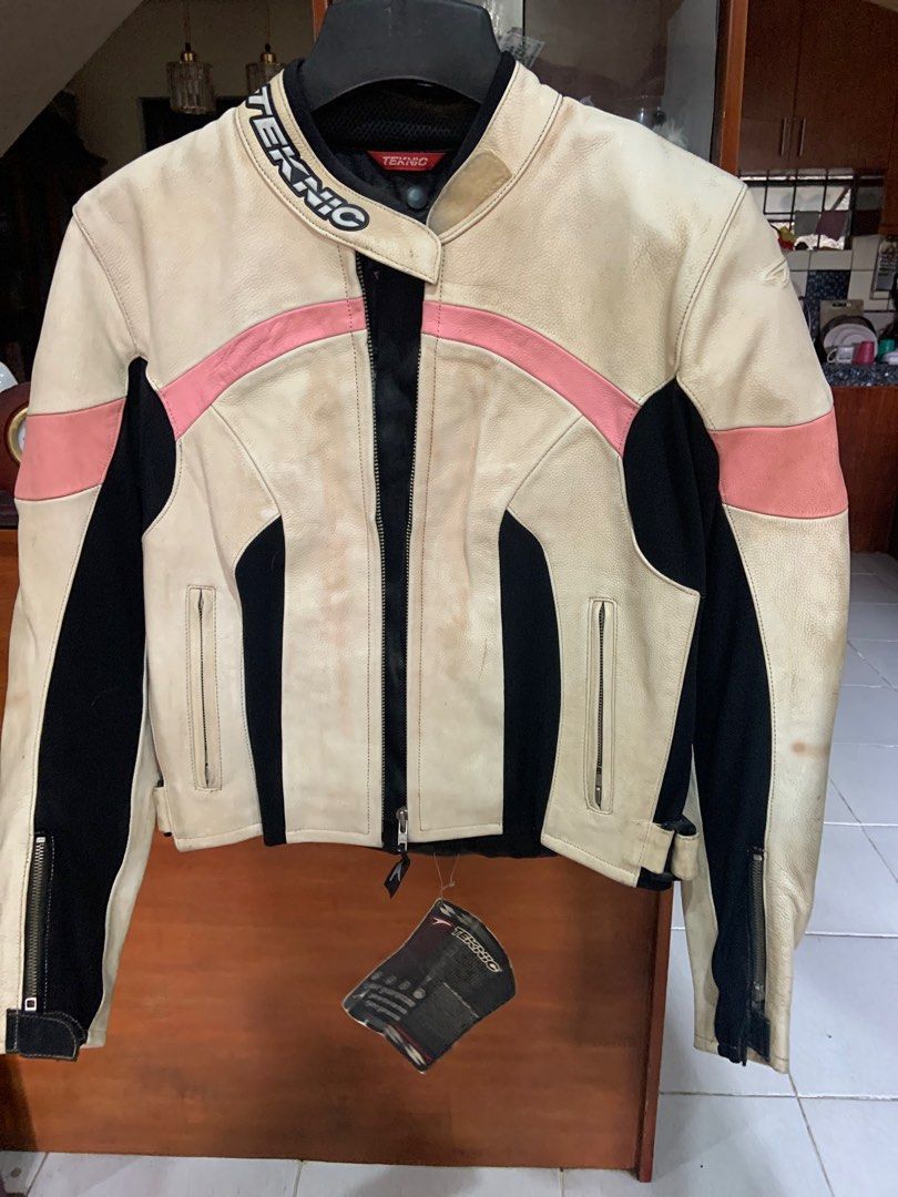 TEKNIC Genuine Leather Racing Jacket - Women, Women's Fashion, Coats ...