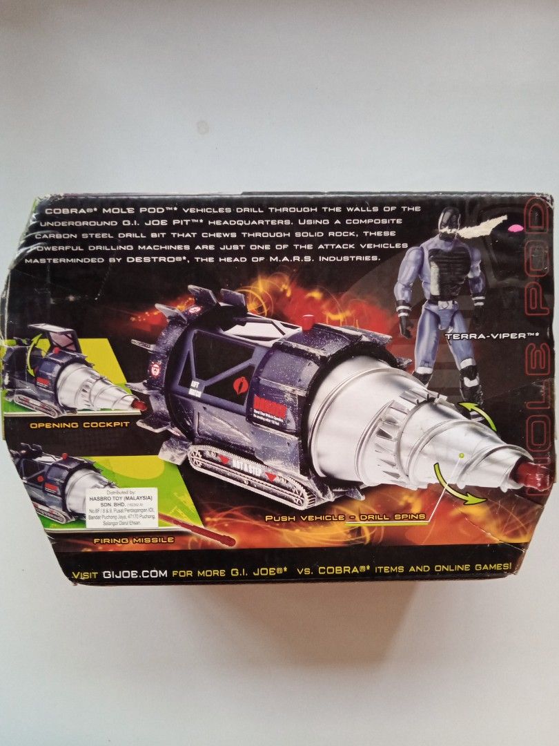 G.I. Joe Mole Pod With Terra-Viper (3.75" Action Figure) GI Joe ...
