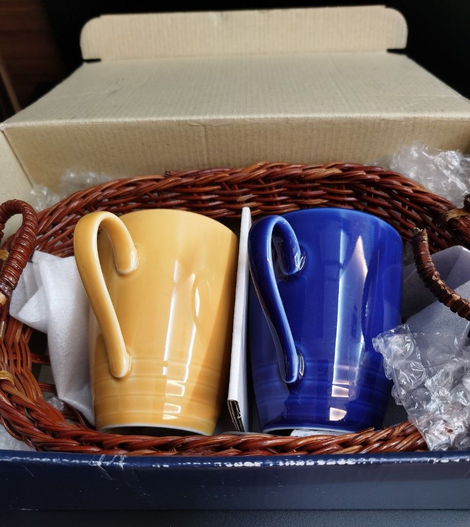 Givenchy Paris (GH101/2-13B) 2 Mugs & A Basket in Original Box ...