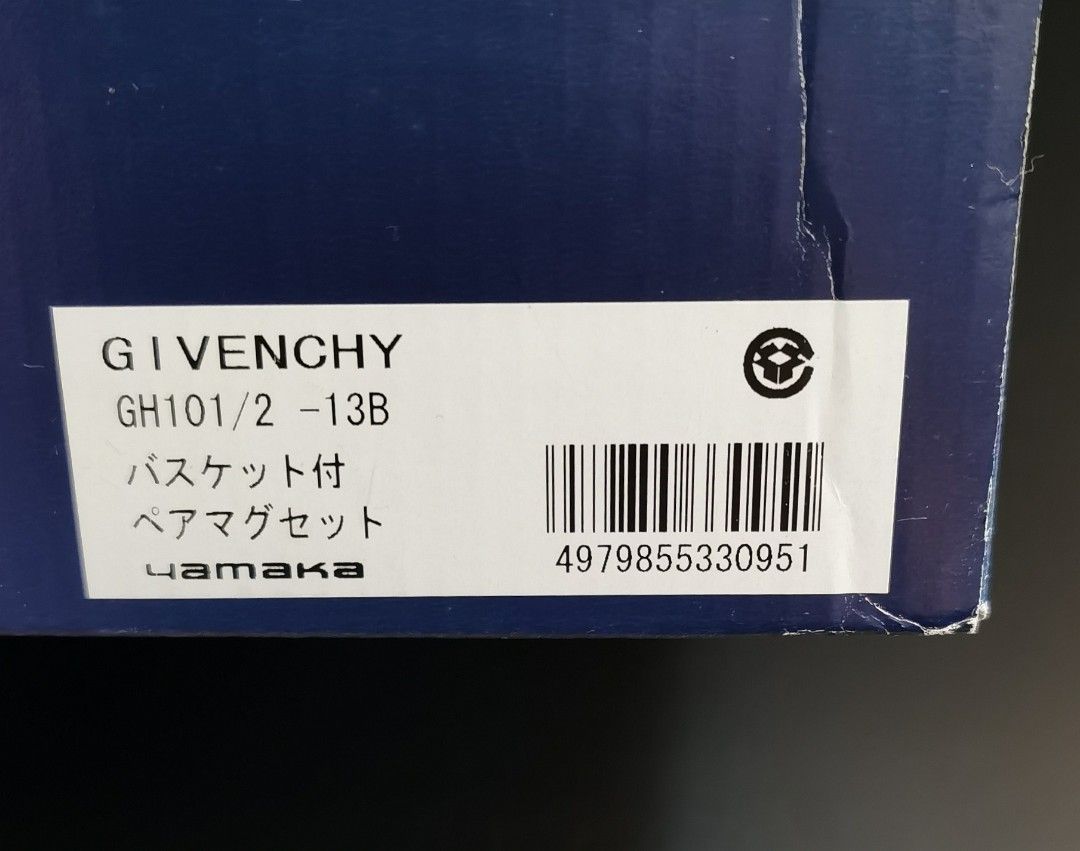 Givenchy Paris (GH101/2-13B) 2 Mugs & A Basket in Original Box ...