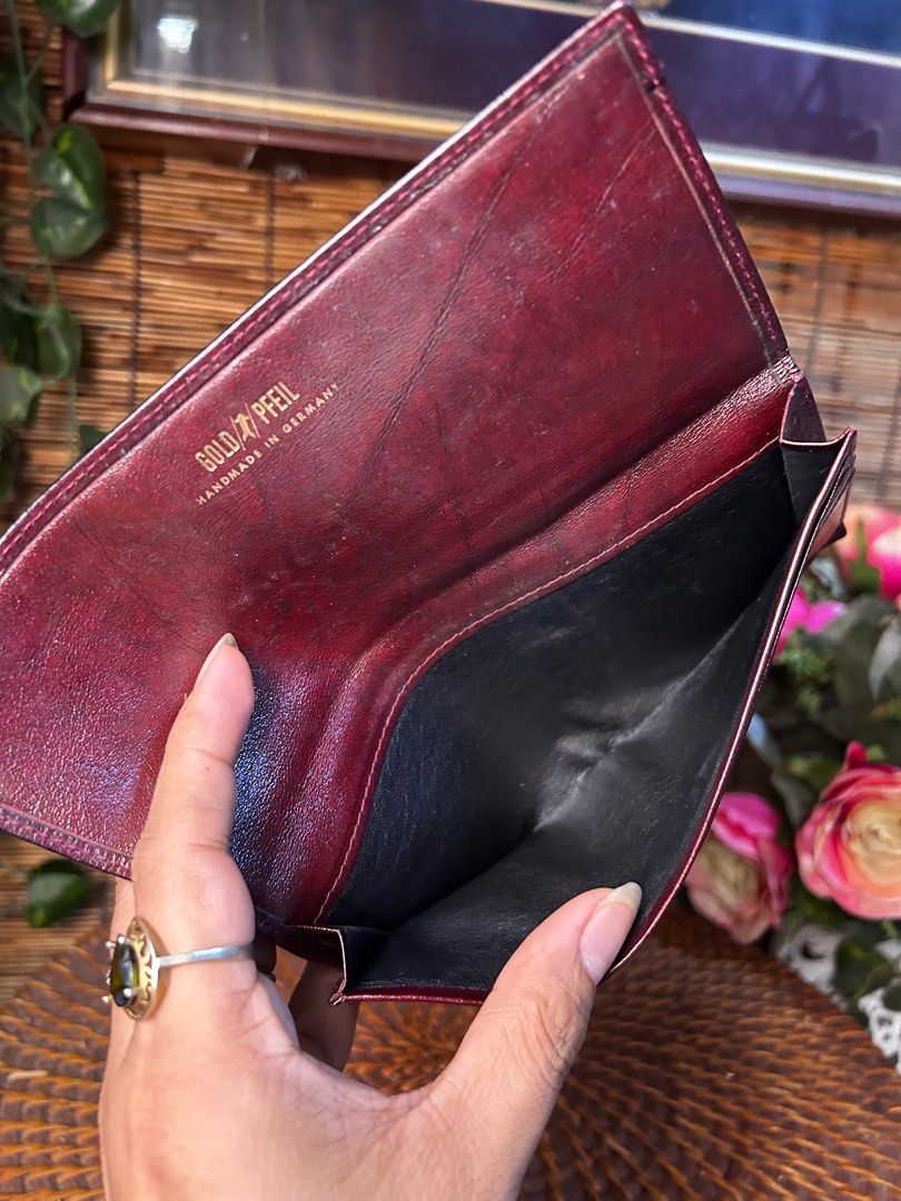 GOLD PFEIL Handmade in GERMANY long wallet, Luxury, Bags & Wallets on ...
