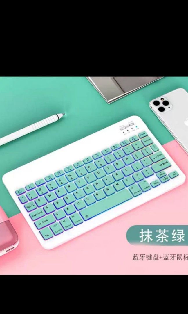 Green wireless keyboard and mouse, Computers & Tech, Parts ...