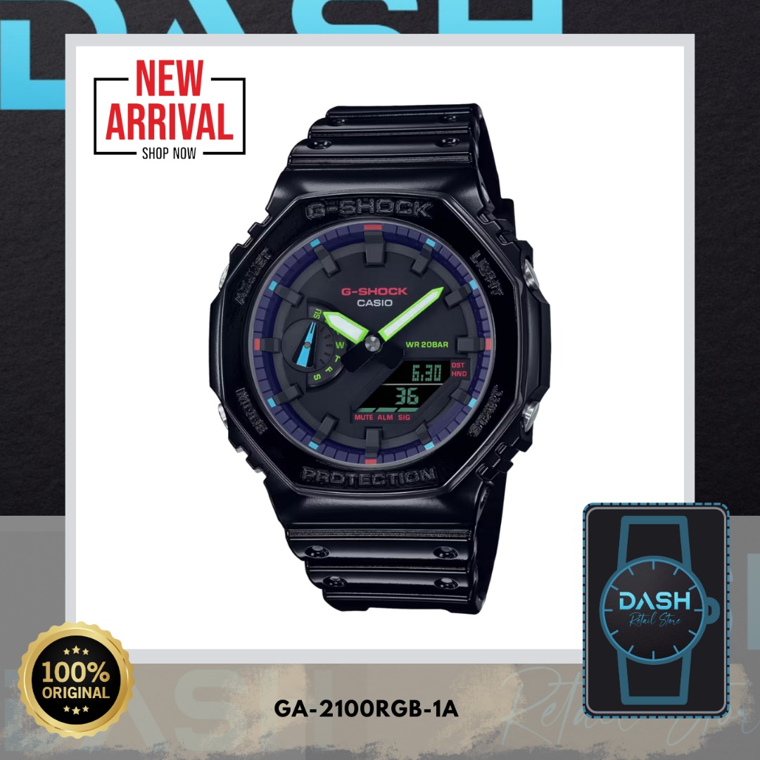 G-Shock 'Virtual Rainbow' GA-2100RGB-1A / GA2100RGB-1A - GA-2100RGB ...