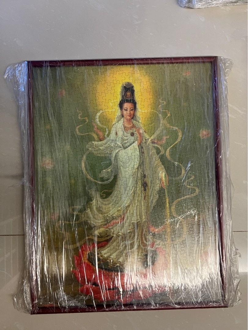 Guan Yin Ma Puzzle Portrait, Furniture & Home Living, Home Decor, Frames & Pictures on Carousell