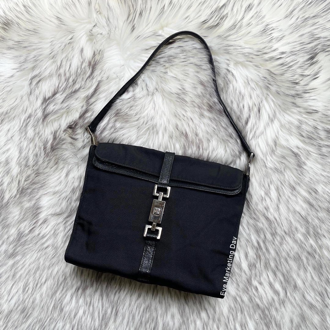 Gucci Jackie Box Vintage Canvas Hobo on Carousell
