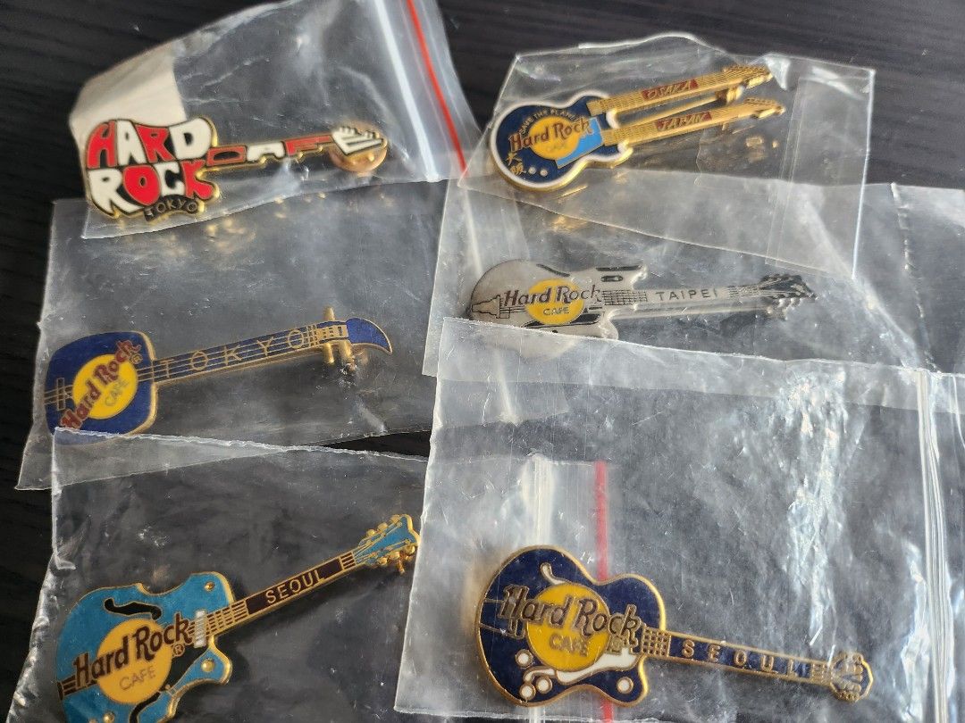 Hard Rock Cafe Pins-Guitar, Hobbies & Toys, Memorabilia & Collectibles ...